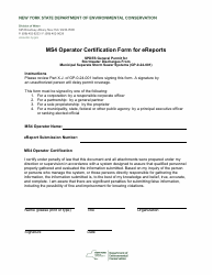 New York Ms4 Operator Certification Form for Ereports - Fill Out, Sign ...