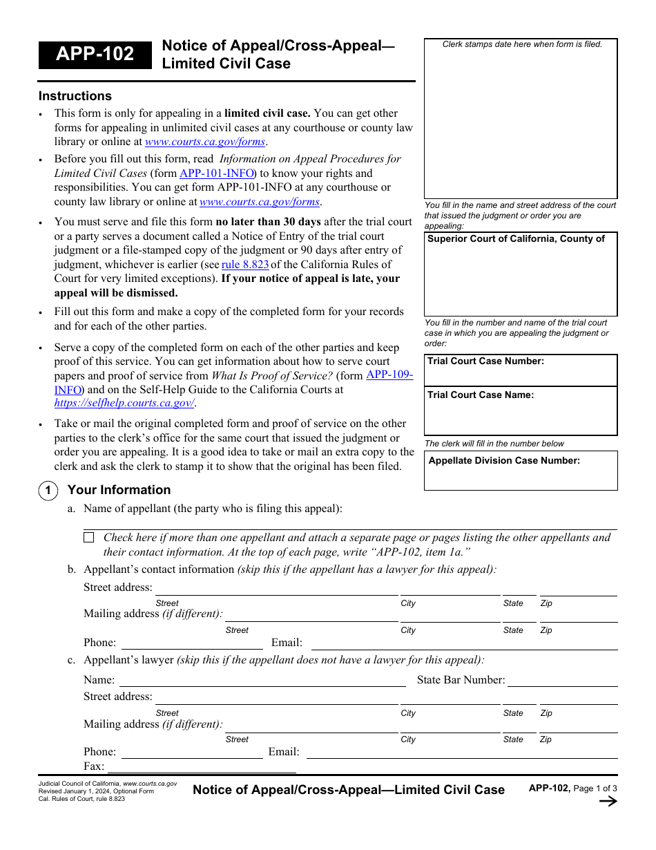 Form APP-102 - Fill Out, Sign Online and Download Fillable PDF ...