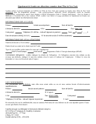New York Welfare Fraud Reporting Form (French) - Fill Out, Sign Online ...