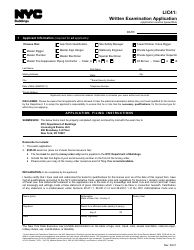 Form LIC41 - Fill Out, Sign Online and Download Fillable PDF, New York ...