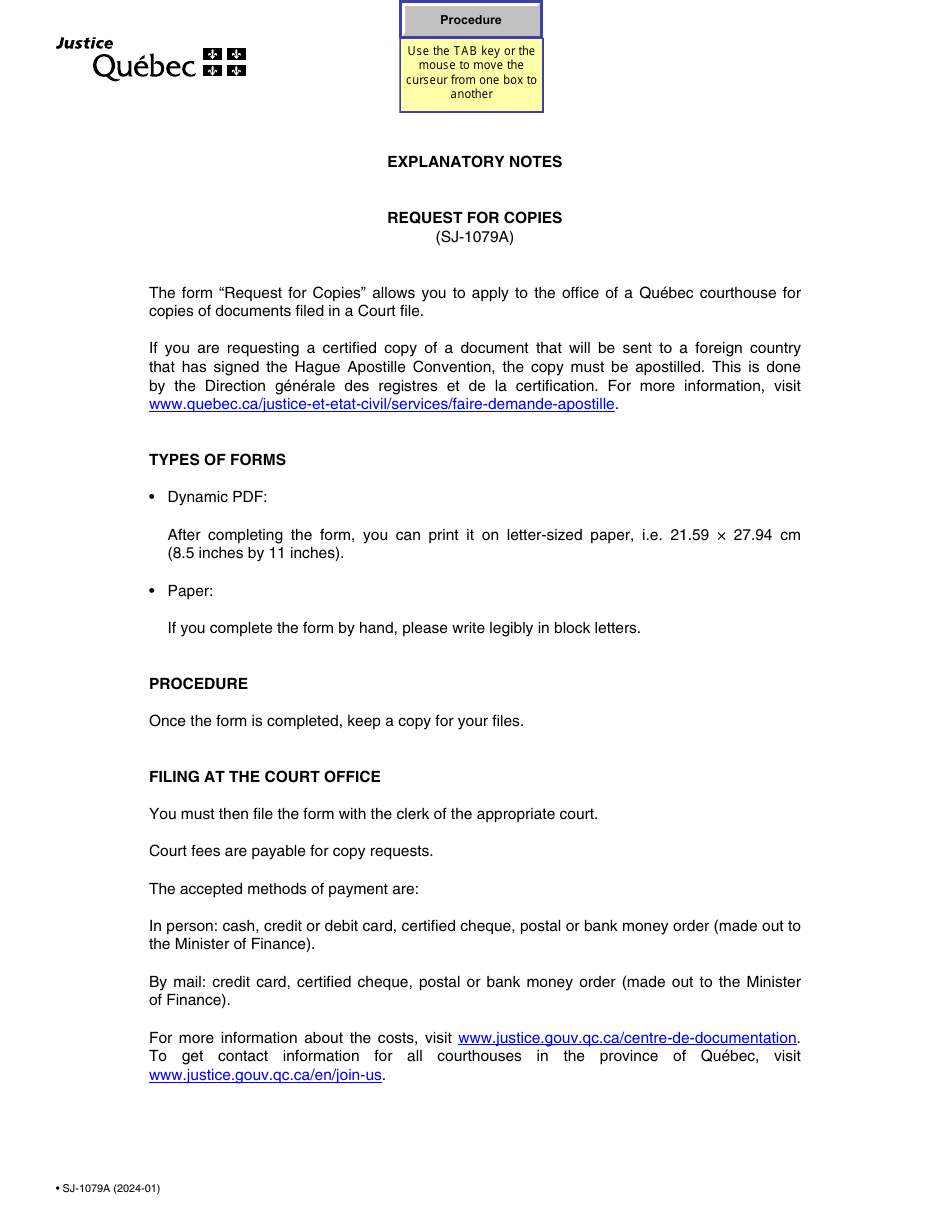 Form SJ-1079A Download Fillable PDF or Fill Online Request for Copies ...