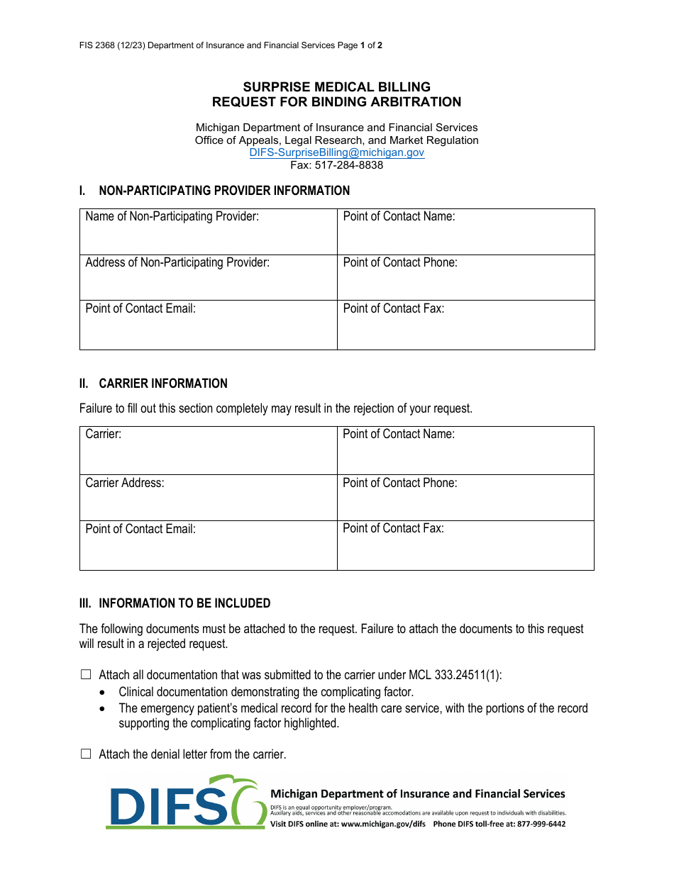 Form FIS2368 - Fill Out, Sign Online and Download Fillable PDF ...