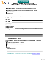 Form OTS-26 - Fill Out, Sign Online and Download Fillable PDF ...