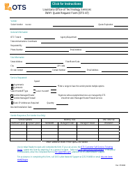 Form OTS-47 - Fill Out, Sign Online and Download Fillable PDF, Louisiana | Templateroller