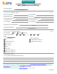 Form OTS-53 - Fill Out, Sign Online and Download Fillable PDF, Louisiana | Templateroller