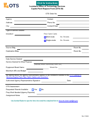 Form OTS-50 - Fill Out, Sign Online and Download Fillable PDF ...