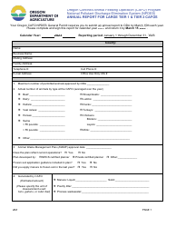 2023 Oregon Annual Report for Large Tier 1 & Tier 2 Cafos - Fill Out ...