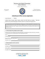 Louisiana Initial Branch Office License Application - Fill Out, Sign ...