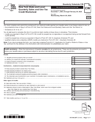 Form ST-100-ATT Schedule CW - 2024 - Fill Out, Sign Online and Download ...