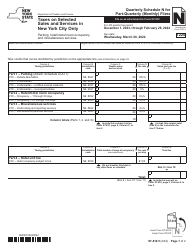 Form ST-810.5 Schedule N - 2024 - Fill Out, Sign Online and Download ...