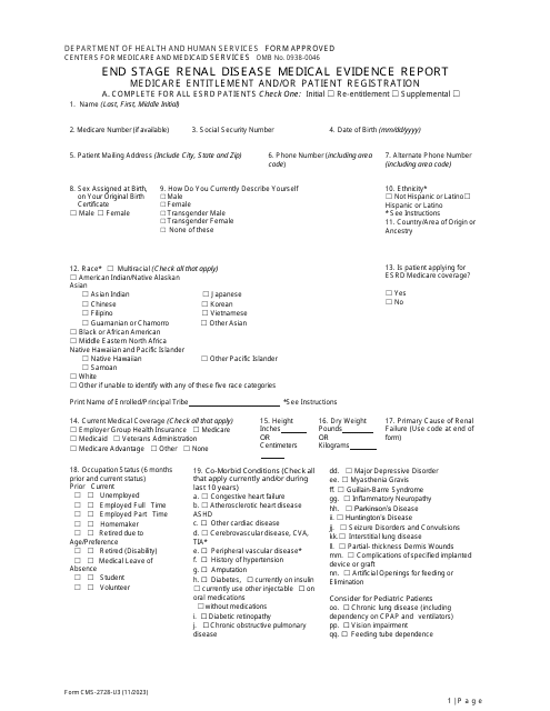 End Stage Renal Disease Templates PDF. download Fill and print for free ...