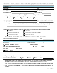 New Mexico Provider Application - Breast and Cervical Cancer Eartly ...