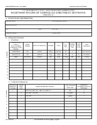 Form DEA-41 - Fill Out, Sign Online and Download Fillable PDF ...