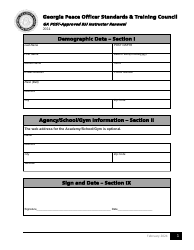 2024 Georgia (United States) Ga Post-approved Bjj Instructor Renewal ...