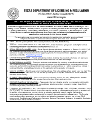 TDLR Form MIL-LIC-001-E - Fill Out, Sign Online and Download Fillable ...