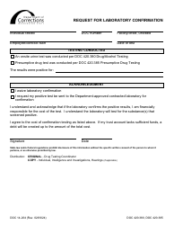 Form DOC14-204 Download Printable PDF or Fill Online Request for ...