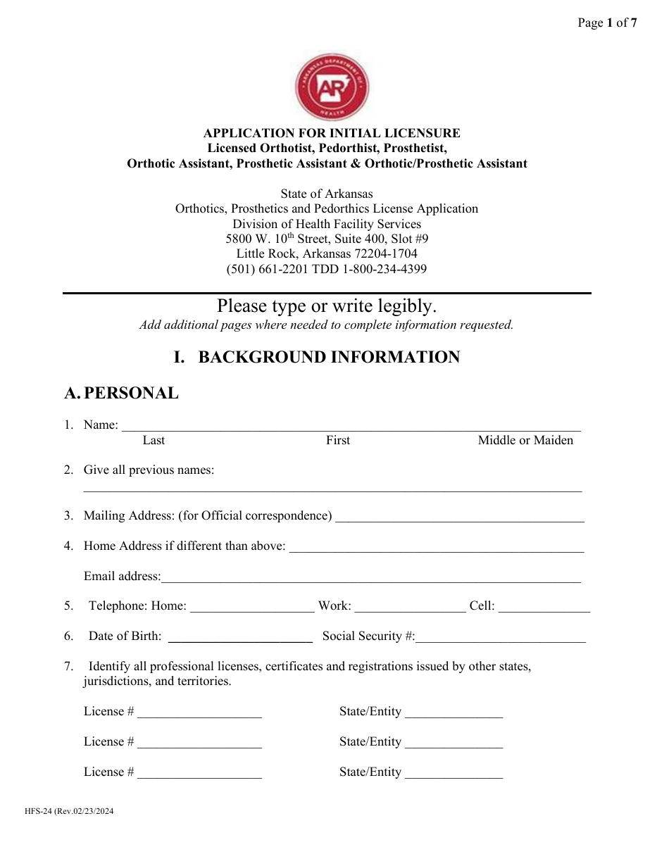 Form HFS-24 - Fill Out, Sign Online and Download Printable PDF ...