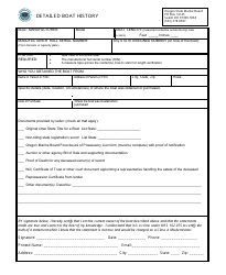Oregon Detailed Boat History - Fill Out, Sign Online and Download PDF ...