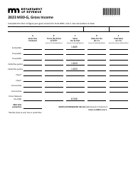 Form M30-G Download Fillable PDF or Fill Online Gross Income - 2023 ...