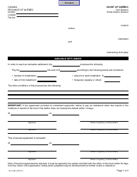 Form SJ-1002A - Fill Out, Sign Online and Download Fillable PDF, Quebec ...