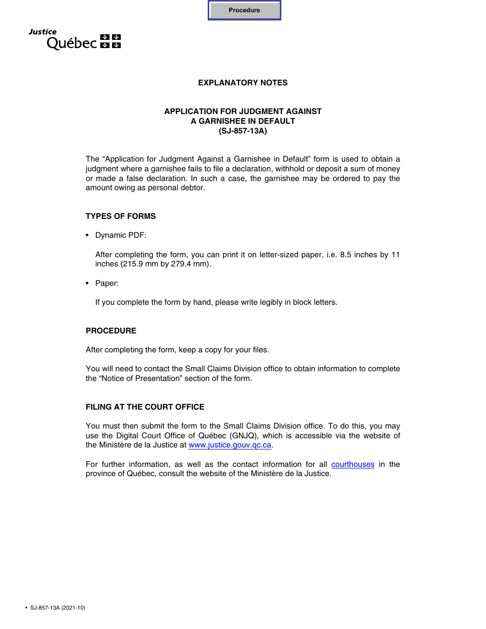 Form SJ-857-13A - Fill Out, Sign Online and Download Fillable PDF ... Form SJ-857-13A - Fill Out, Sign Online and Download Fillable PDF ...