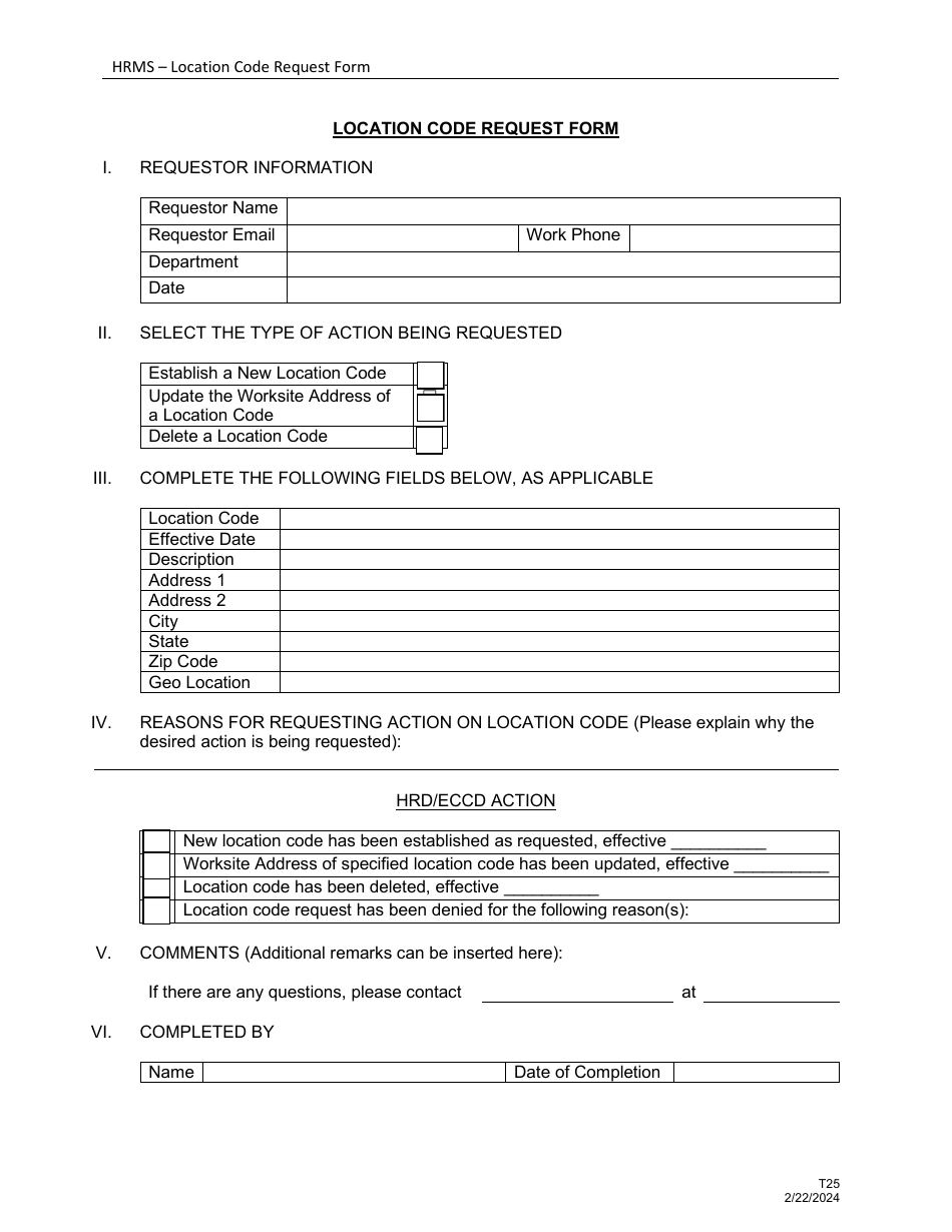 HRD Form T25 - Fill Out, Sign Online and Download Fillable PDF, Hawaii ...