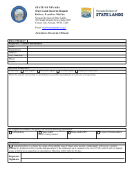 Nevada Public Records Request Form - Fill Out, Sign Online and Download ...