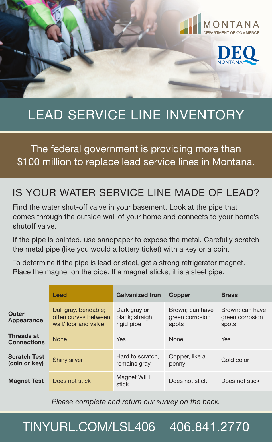 Montana Lead Service Line Door Hanger Template - Tribal - Fill Out ...