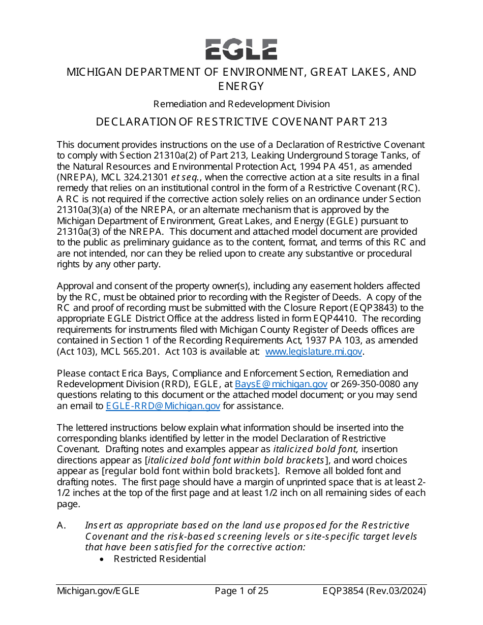 Form EQP3854 Download Printable PDF or Fill Online Declaration of ...