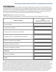 2025 Rhode Island Additional Budget Sheets for Multi-Classroom ...