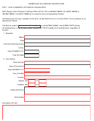 United Kingdom Significant Occurrence Notification - Fill Out, Sign ...