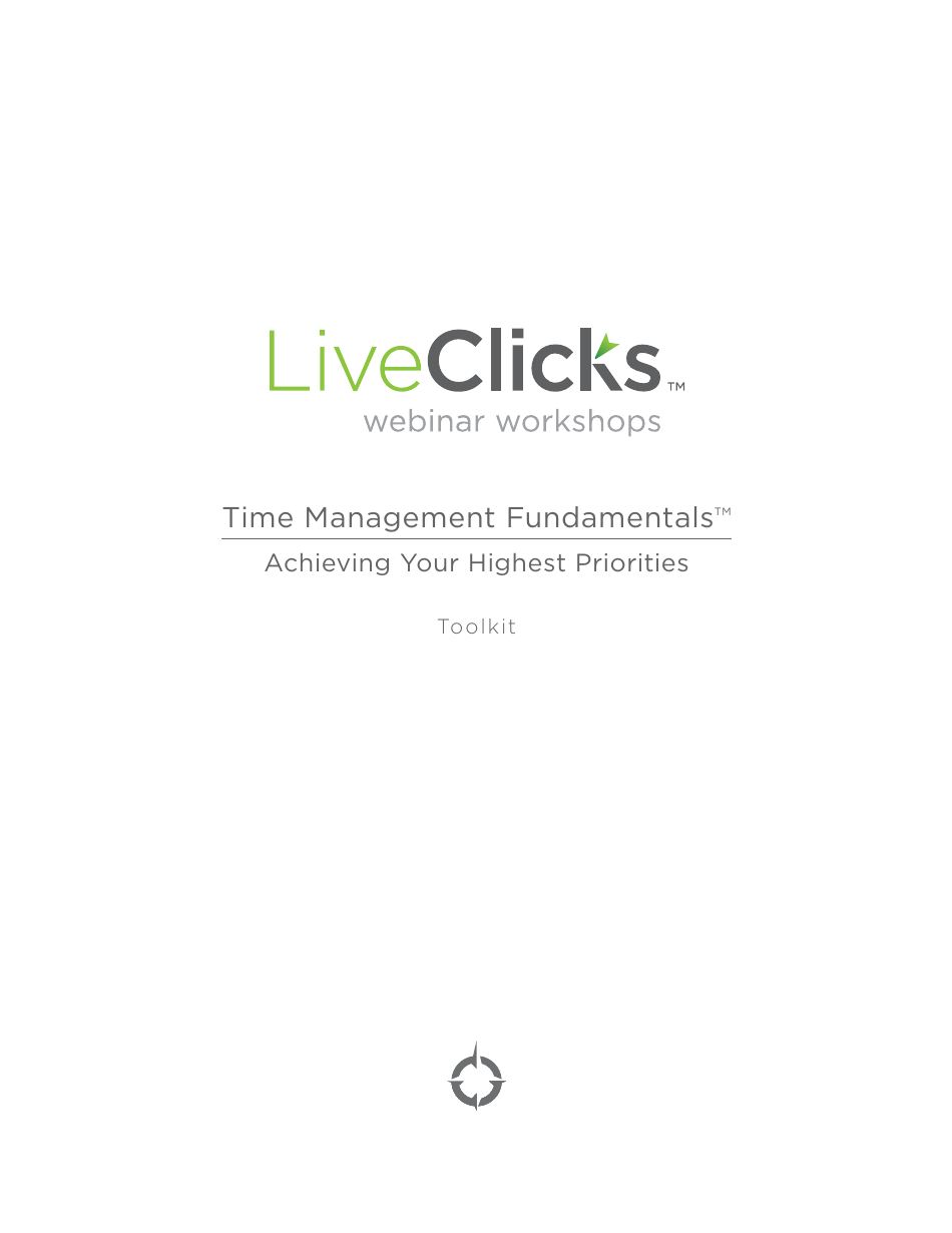 Time Management Fundamentals Toolkit Template - Liveclicks Download ...