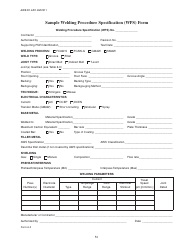 Sample Welding Procedure Specification (Wps) Form Download Fillable PDF ...