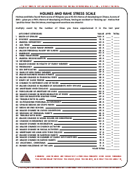 Holmes and Rahe Stress Scale Template - R&m Seminars Download Printable ...