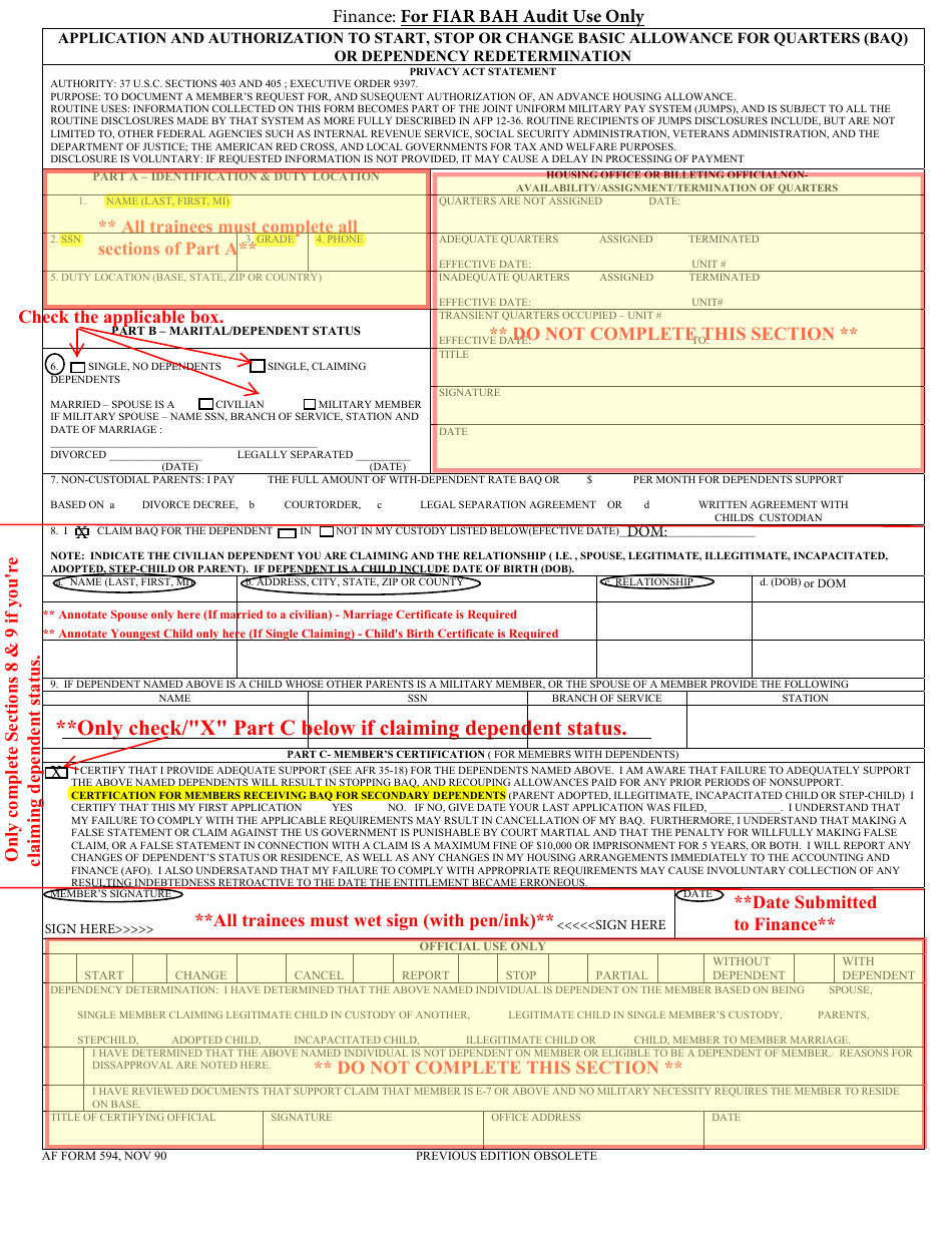 Active Duty Finance Forms Packet - the Air University - Fill Out, Sign ...