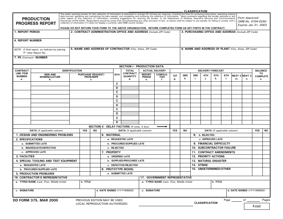 DD Form 375 - Fill Out, Sign Online and Download Fillable PDF ...