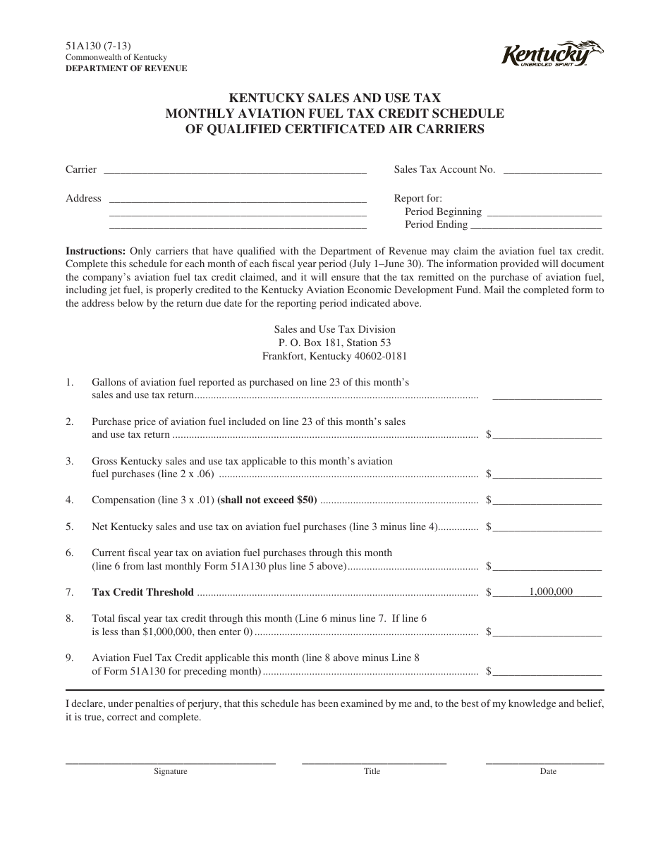 Form 51A130 - Fill Out, Sign Online and Download Printable PDF ...