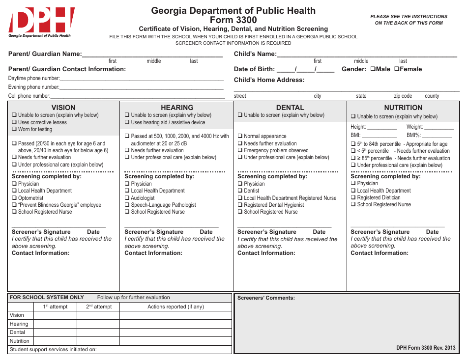 Form 3300 Fill Out Sign Online And Download Printable PDF Georgia