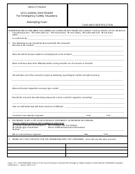 Seclusion / Restraint Debriefing Form for Emergency Safety Situations ...