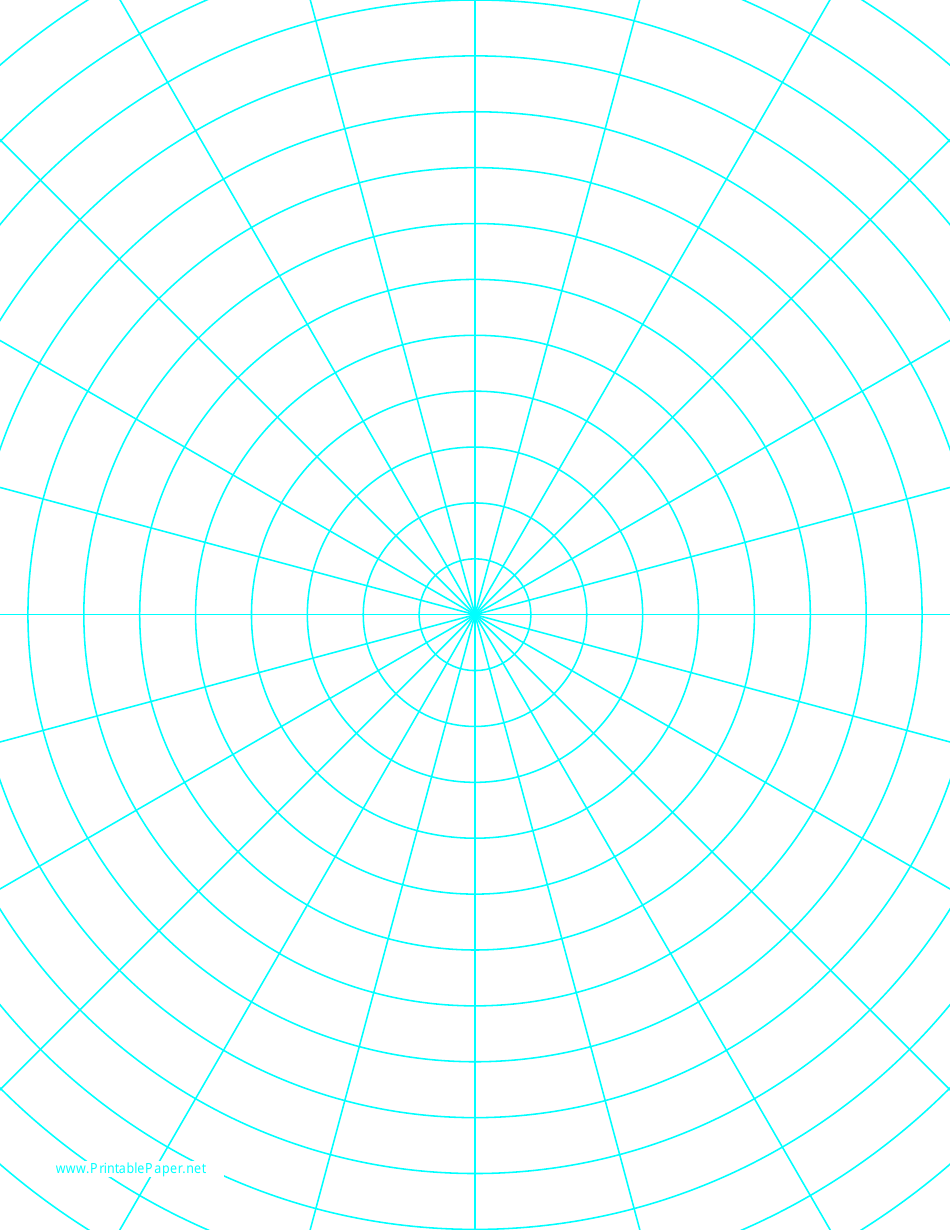 Polar Graph Paper - Web Download Printable PDF | Templateroller