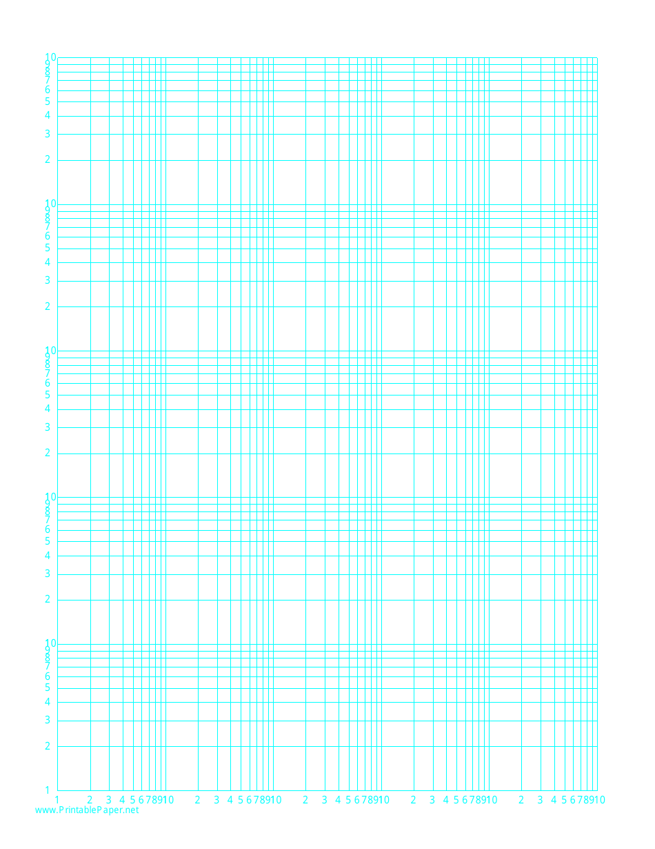 Log-Log Paper With Logarithmic Horizontal Axis (Five Decades) and ...