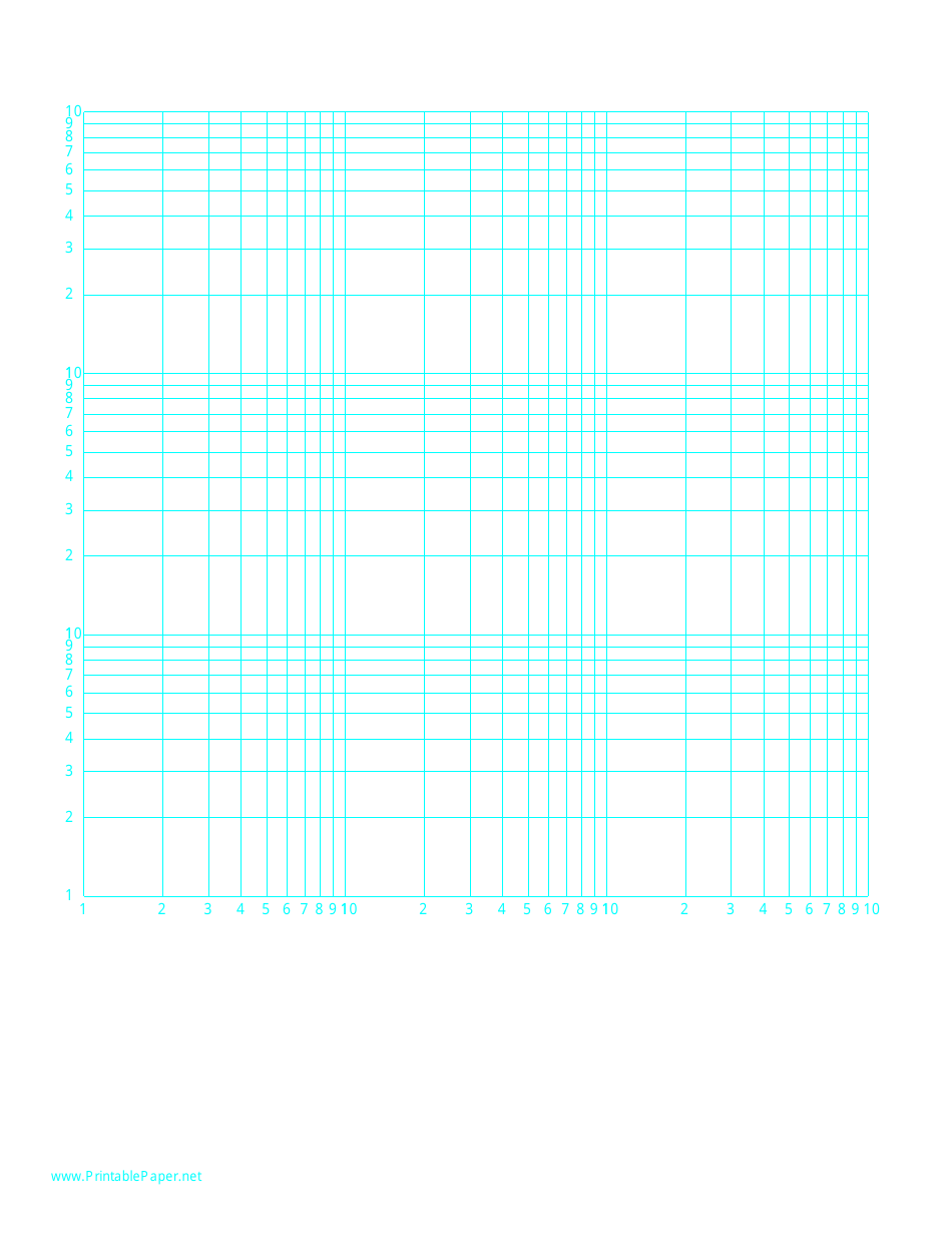 Log-Log Paper With Logarithmic Horizontal Axis (Three Decades) and ...