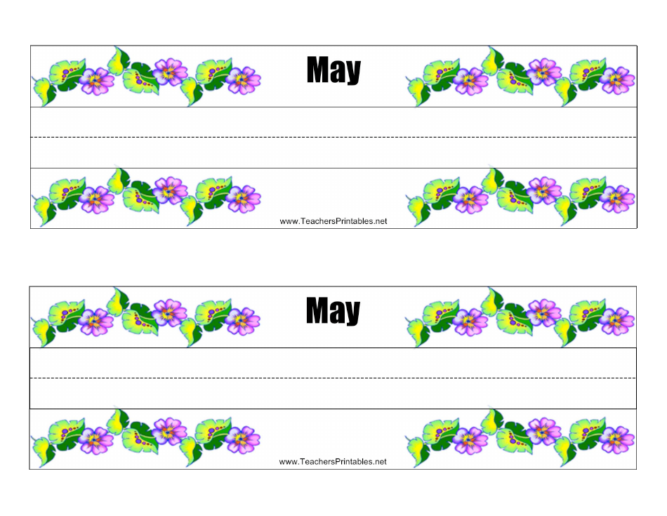 Desk Name Tag Template - May Download Printable PDF | Templateroller