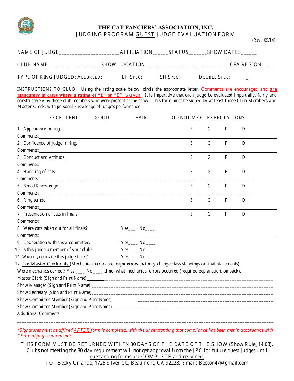 California Judging Program Guest Judge Evaluation Form - the Cat ...