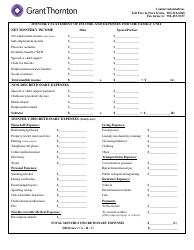 Mary Kay Income and Expense Worksheet Download Printable PDF ...