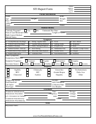 Sti Report Form Download Printable PDF | Templateroller
