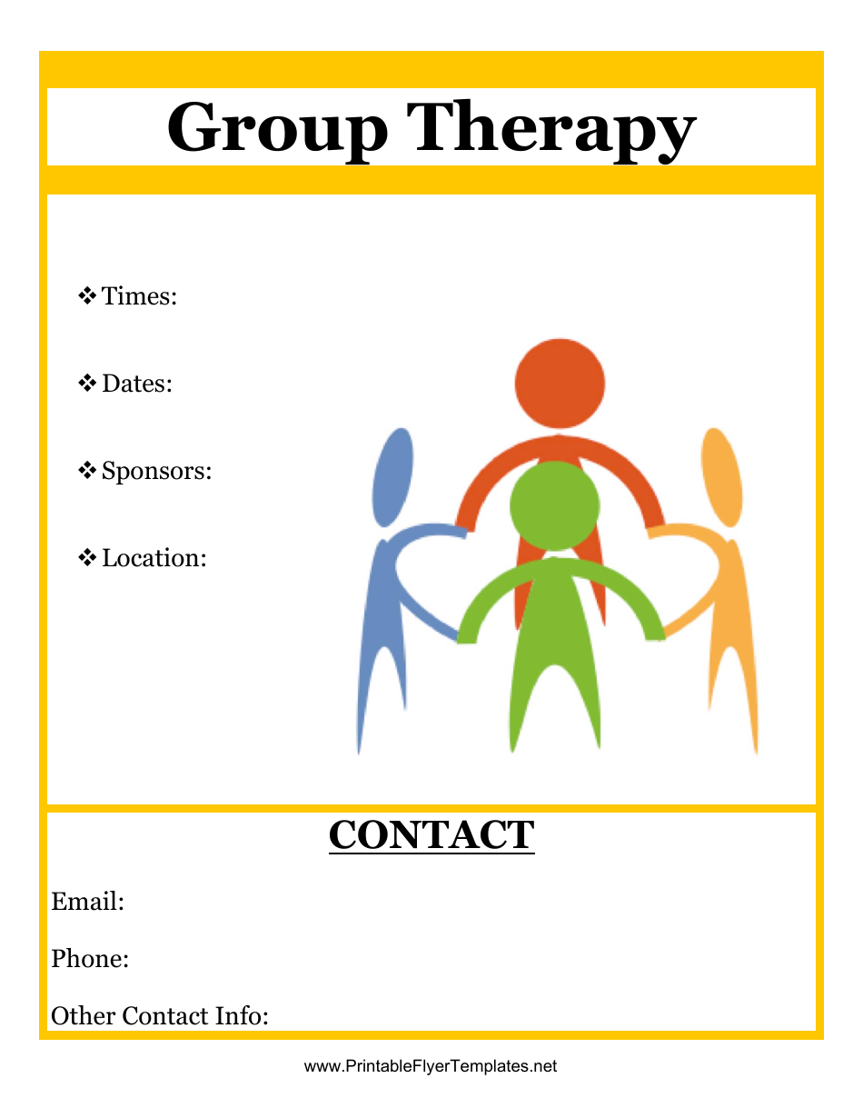 Free Group Therapy Flyer Template FREE PRINTABLE TEMPLATES