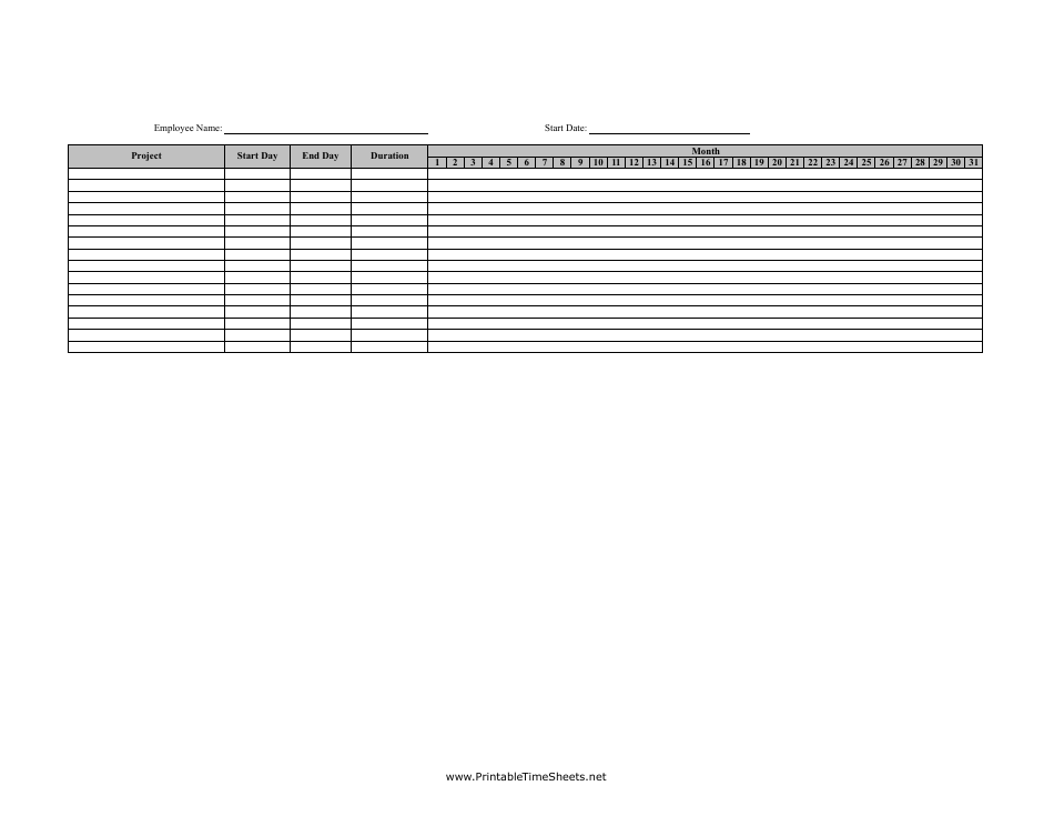 Employee Time Tracking Spreadsheet Template - Fill Out, Sign Online and ...