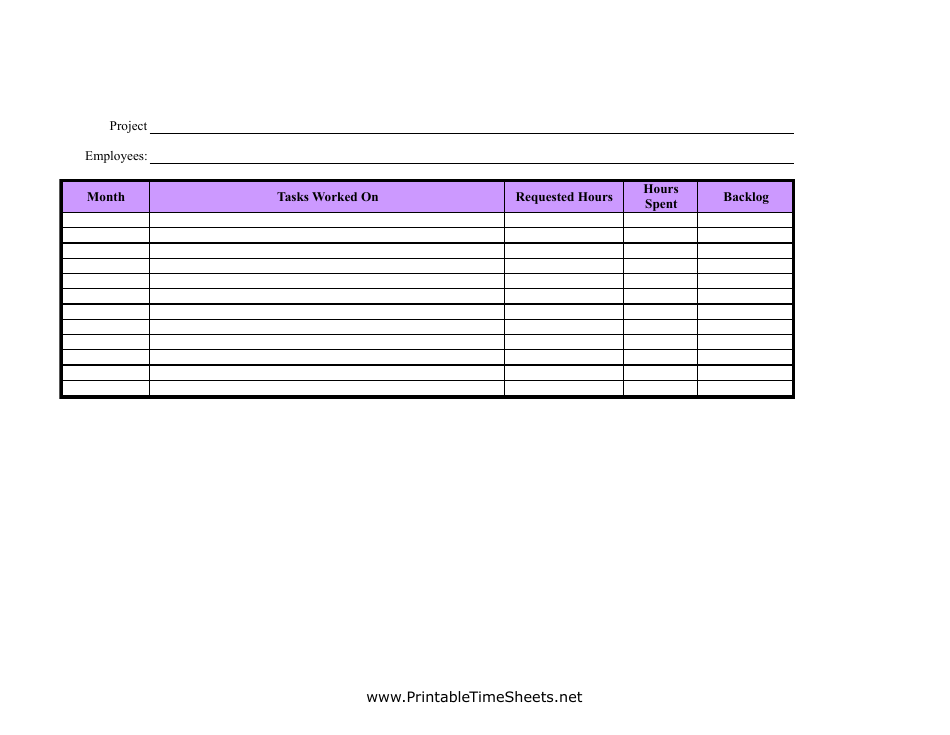 Employee Tracking Template