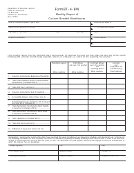Form BT-4-BW - Fill Out, Sign Online and Download Printable PDF ...